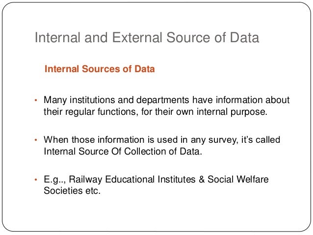 Methods of data collection