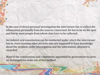 Research Methodology - Methods of data collection | PPT