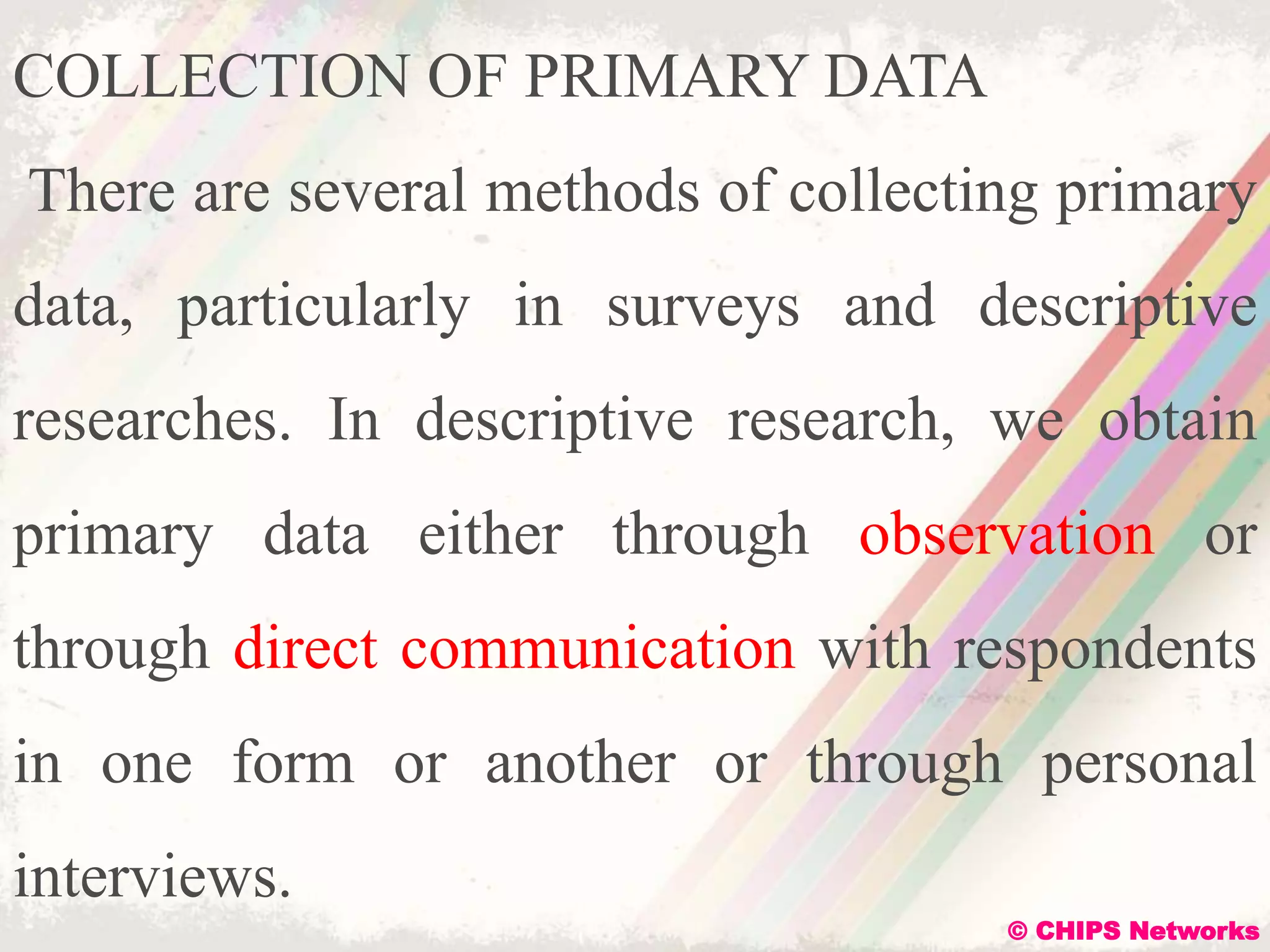 Methods of data collection | PPSX