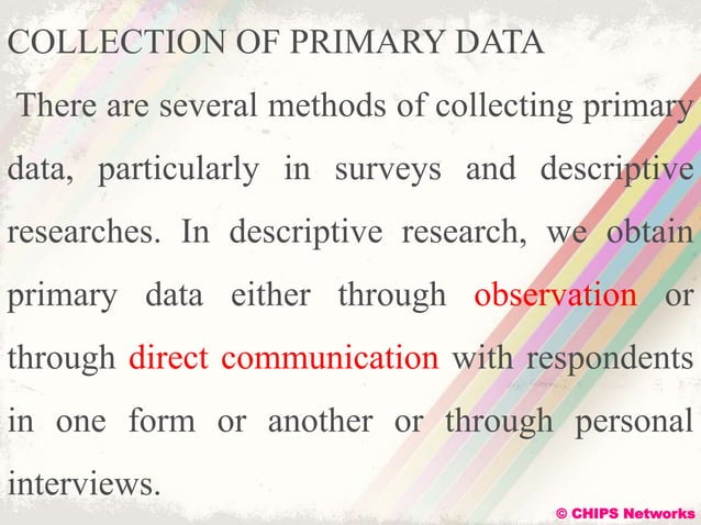 Methods of data collection | PPSX