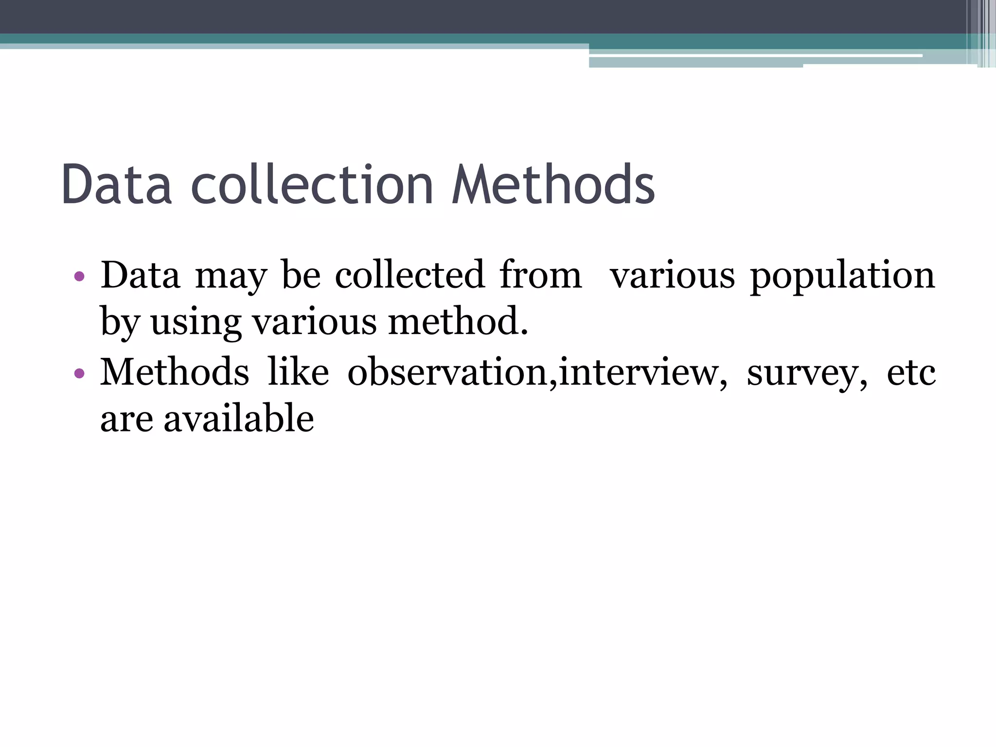 Methods of data collection | PPT