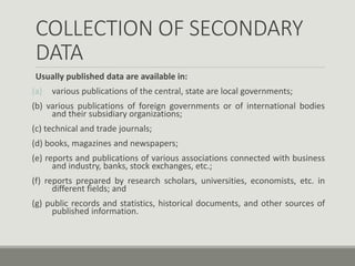 Methods of data collection | PPTX