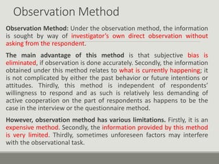 Methods of data collection | PPTX