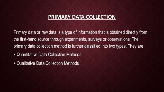 Methods of data collection | PPT