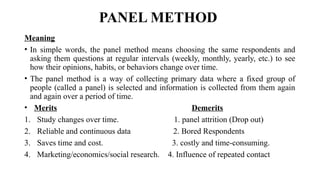 Methods of data collection.pptx (Statistics) | PPTX