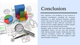 METHODS OF DATA COLLECTION (Research methodology) | PDF
