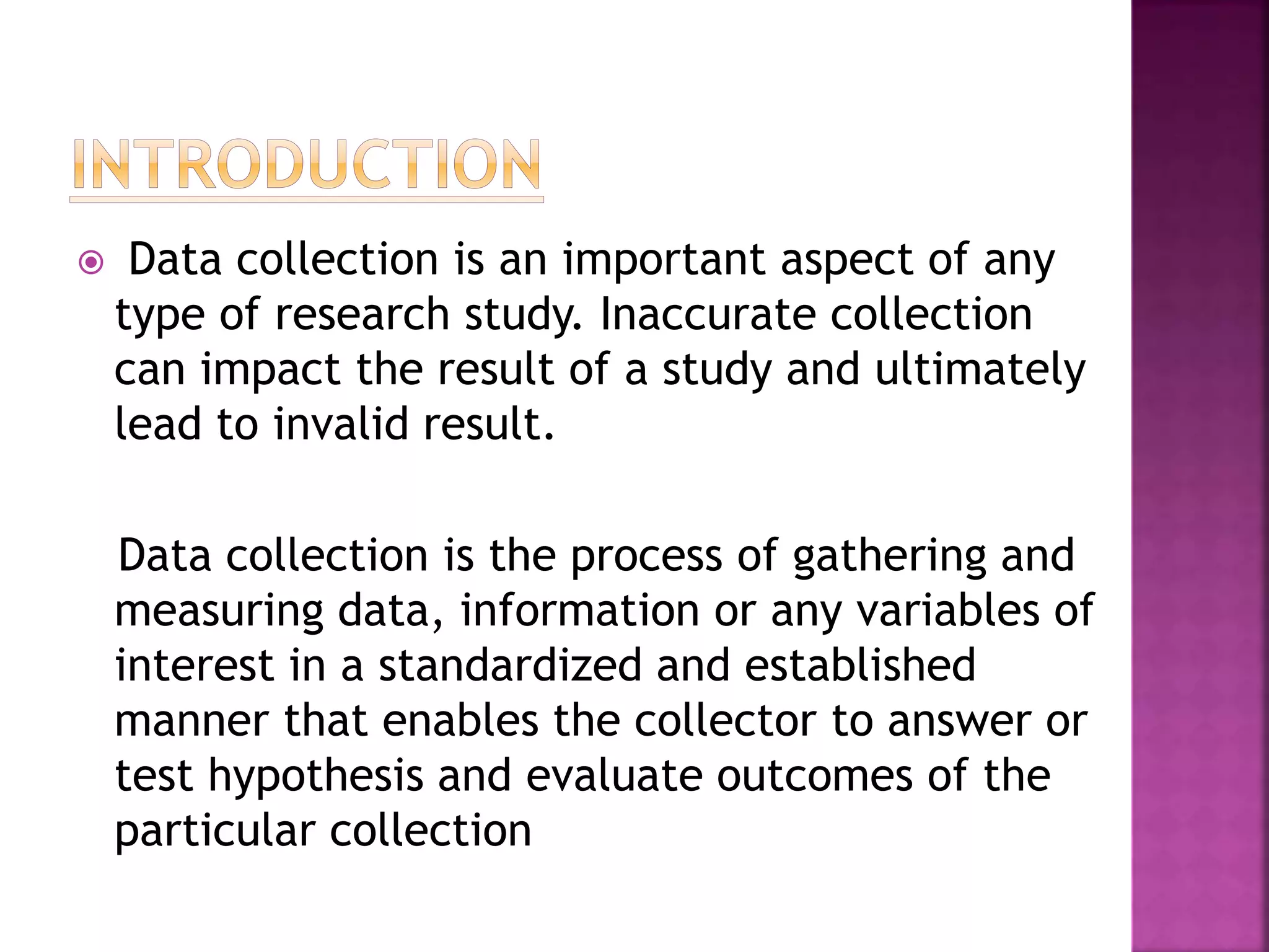 Methods of data collection | PPT