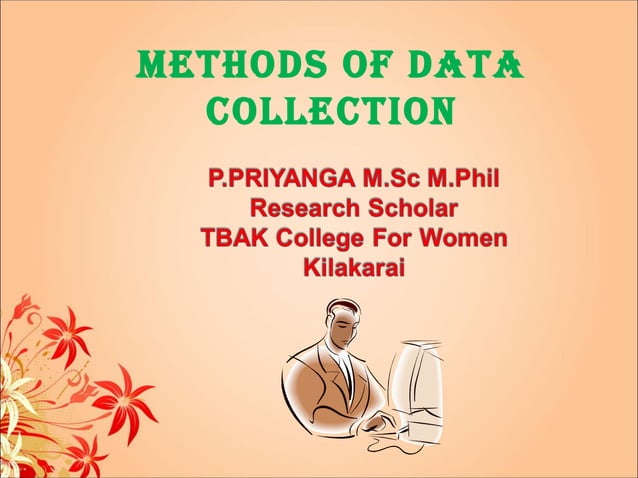 Methods of data collection | PPT