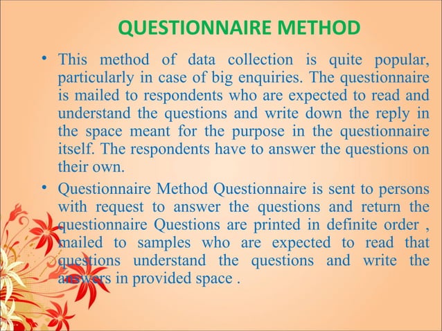 Methods of data collection | PPT