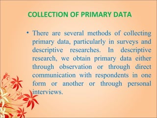 Methods of data collection | PPT