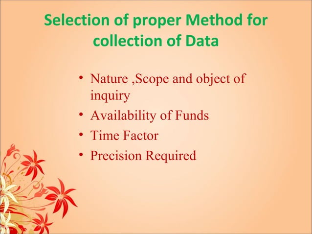Methods of data collection | PPT