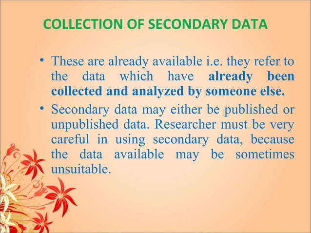 Methods of data collection | PPT