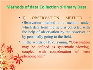 Methods of data collection | PPT