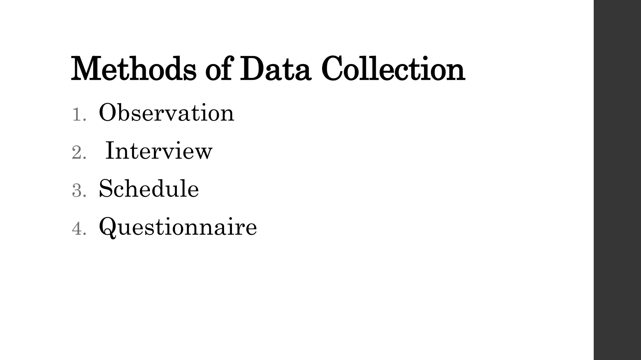 Methods Of Data Collection Sampling Techniques And Methods In