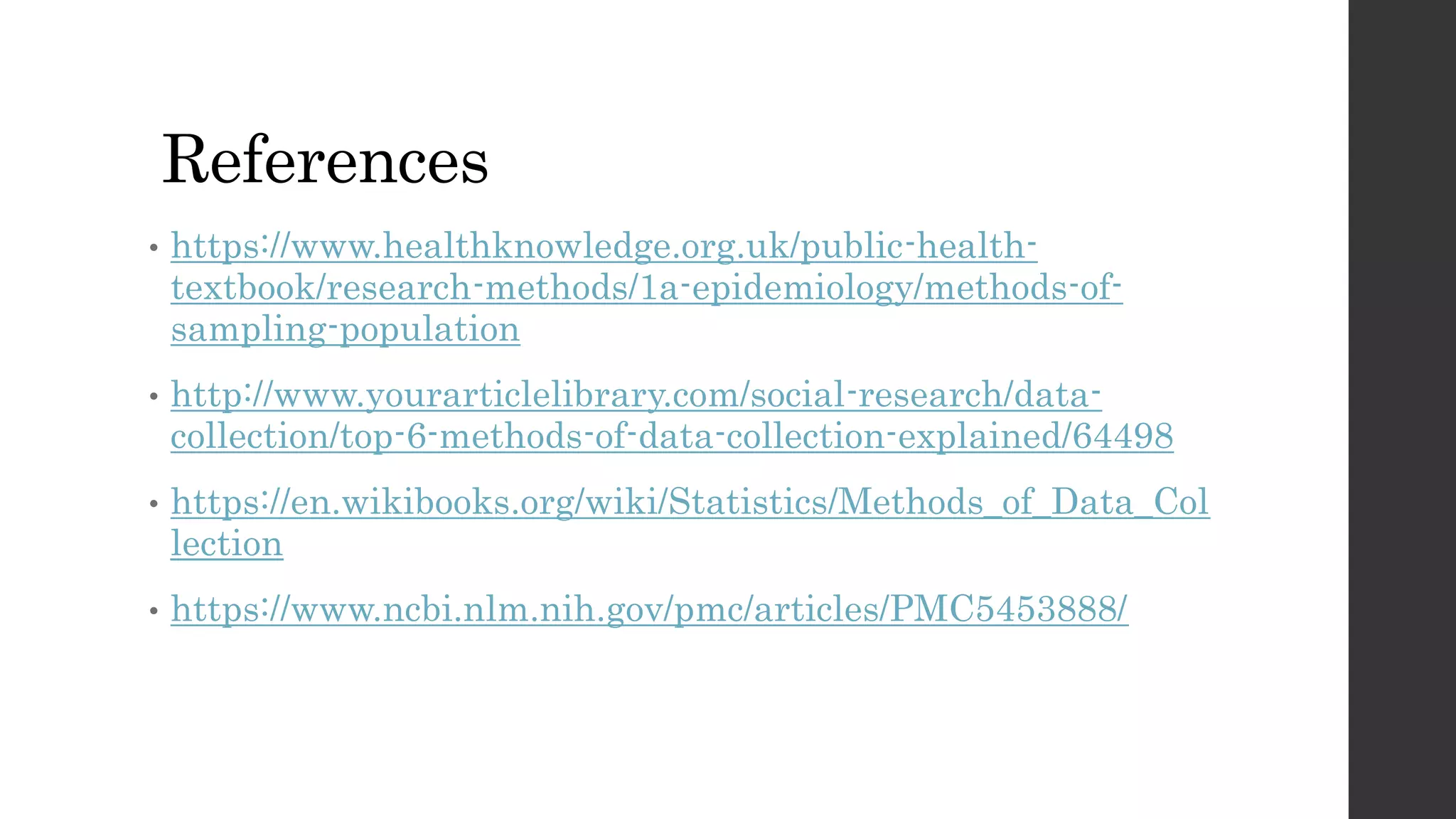 Methods Of Data Collection Sampling Techniques And Methods In