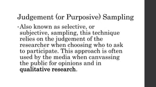 Methods of Data Collection, Sampling Techniques and Methods in ...