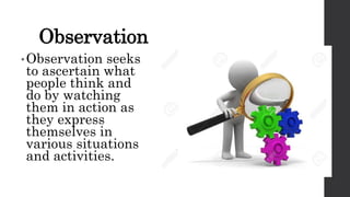 Methods of Data Collection, Sampling Techniques and Methods in ...