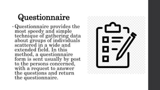 Methods of Data Collection, Sampling Techniques and Methods in ...