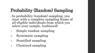 Methods of Data Collection, Sampling Techniques and Methods in Presenting Data | PPTX | Science