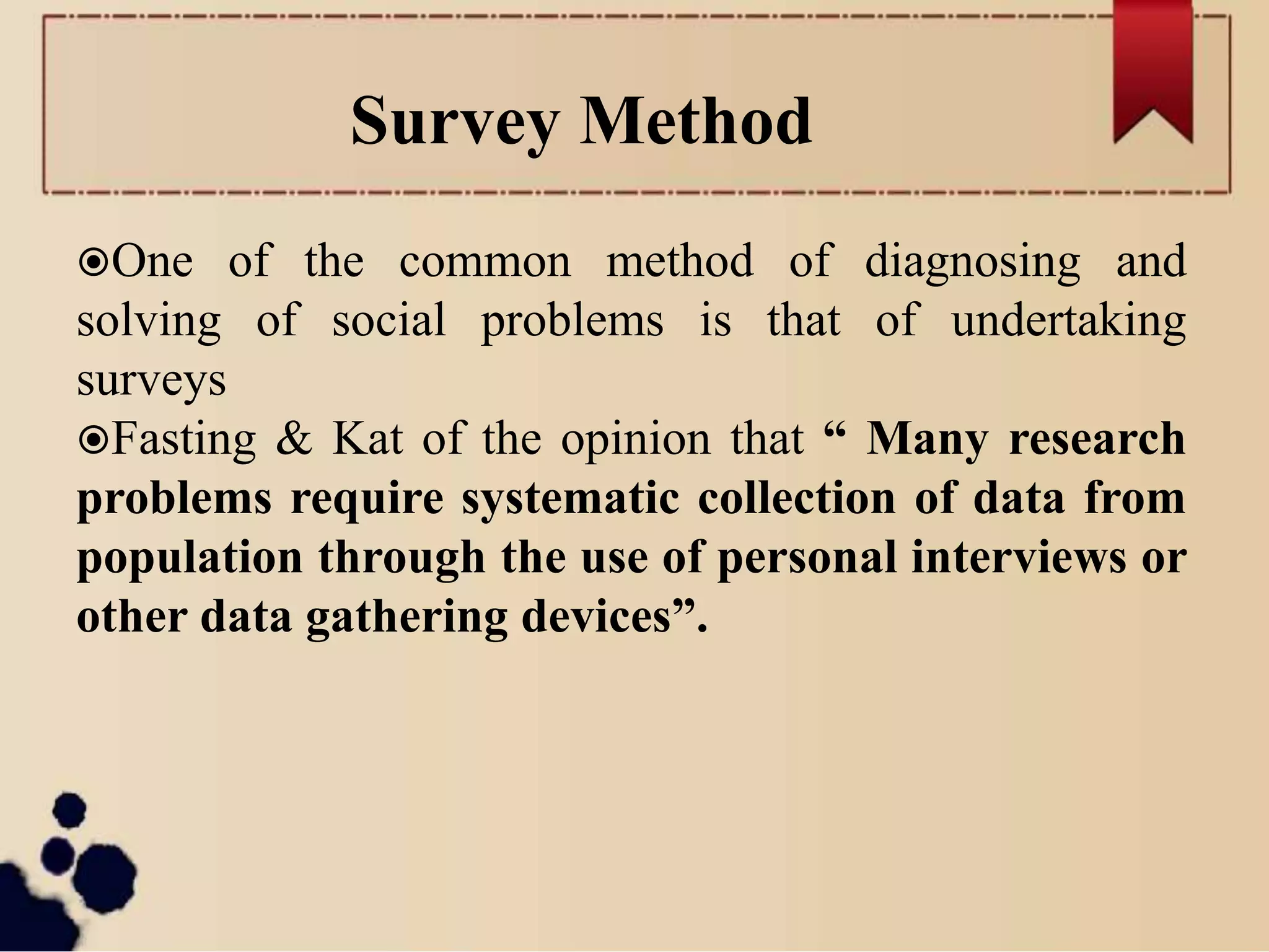 Methods of data collection sdr final | PPTX