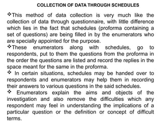 Methods of Data Collection - Primary, Secondary | PPT