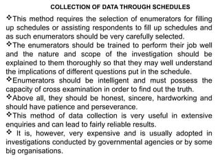 Methods of Data Collection - Primary, Secondary | PPT