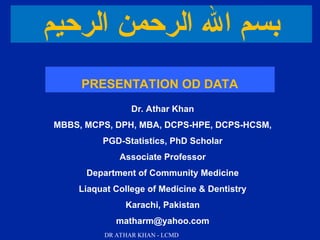 Methods of data presentation | PDF