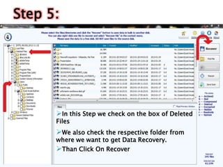 Methods of data recovery | PPTX