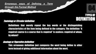 Methods of Definition | PPTX