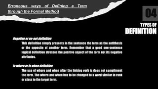 Methods of Definition | PPTX