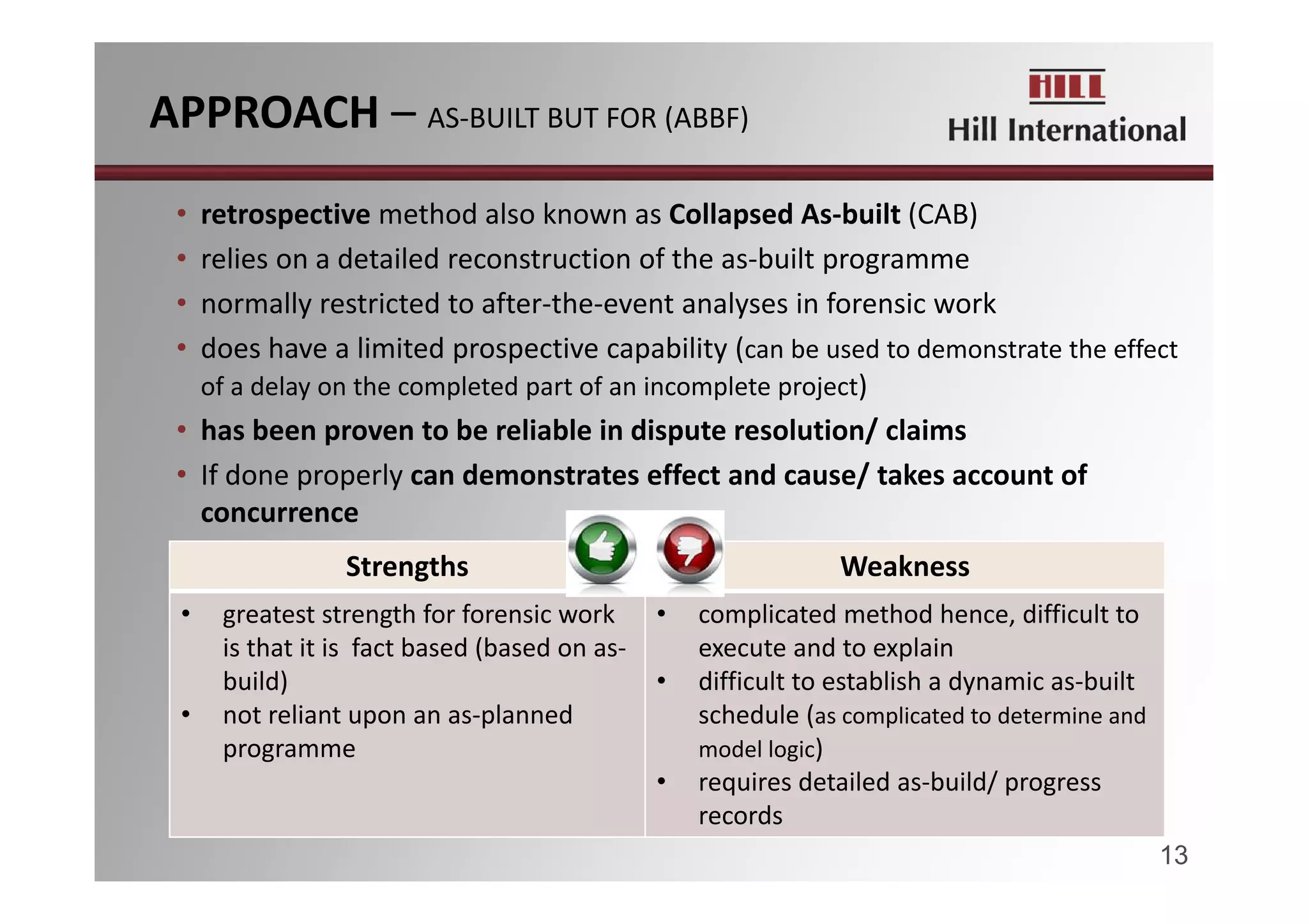 Methods of delay analysis | PDF