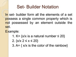 Methods of Designating a Set | PPTX