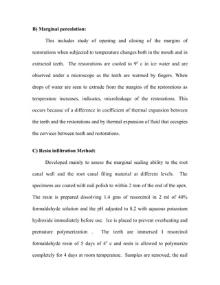 Methods of detecting microleakage/ orthodontic course by indian dental ...