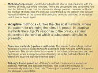 Methods of detection hearing | PPT