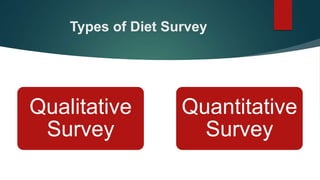 Methods of Determining Nutritional Status in India | PPTX