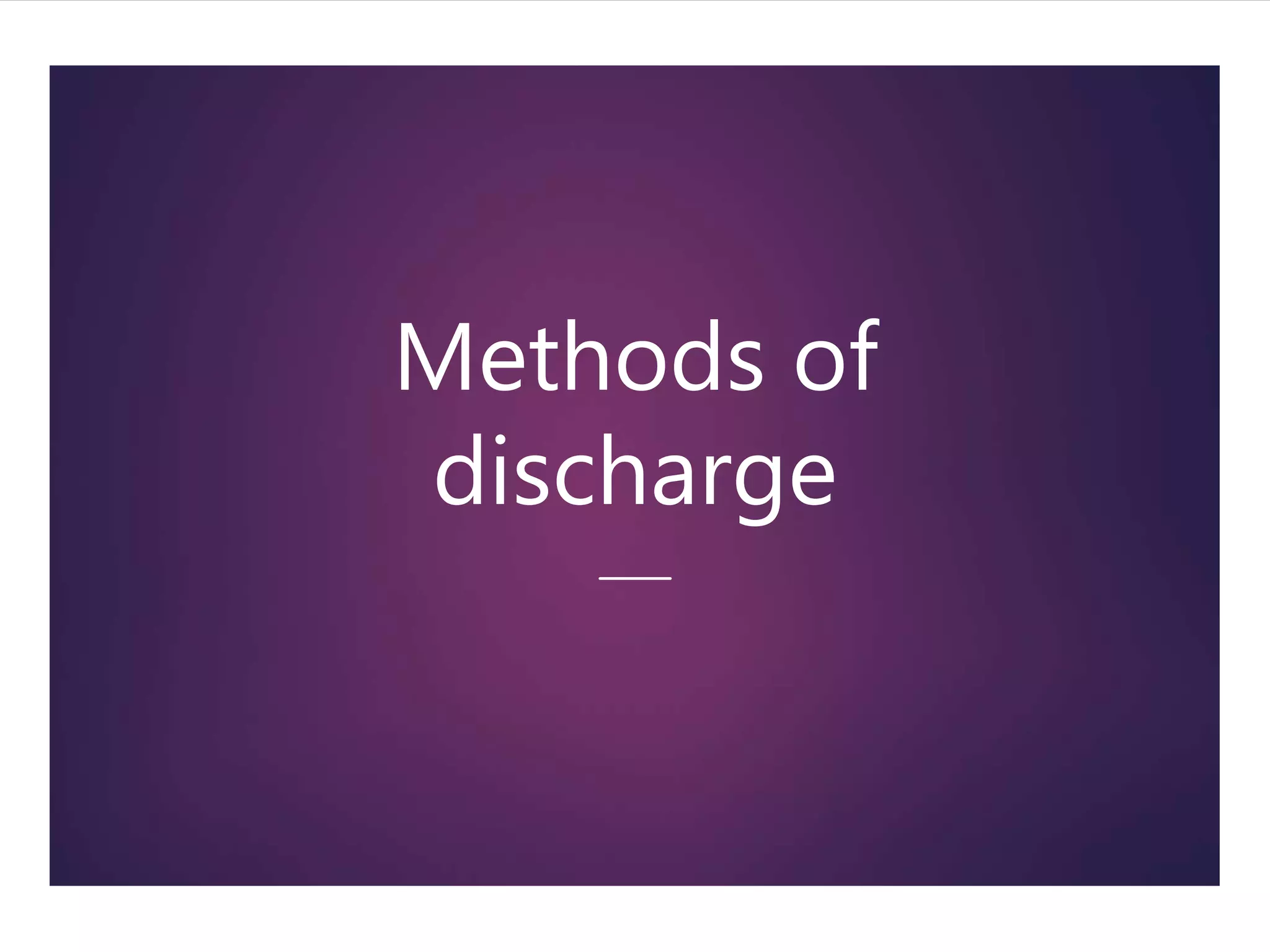 Methods of discharge/termination of contracts | PPTX