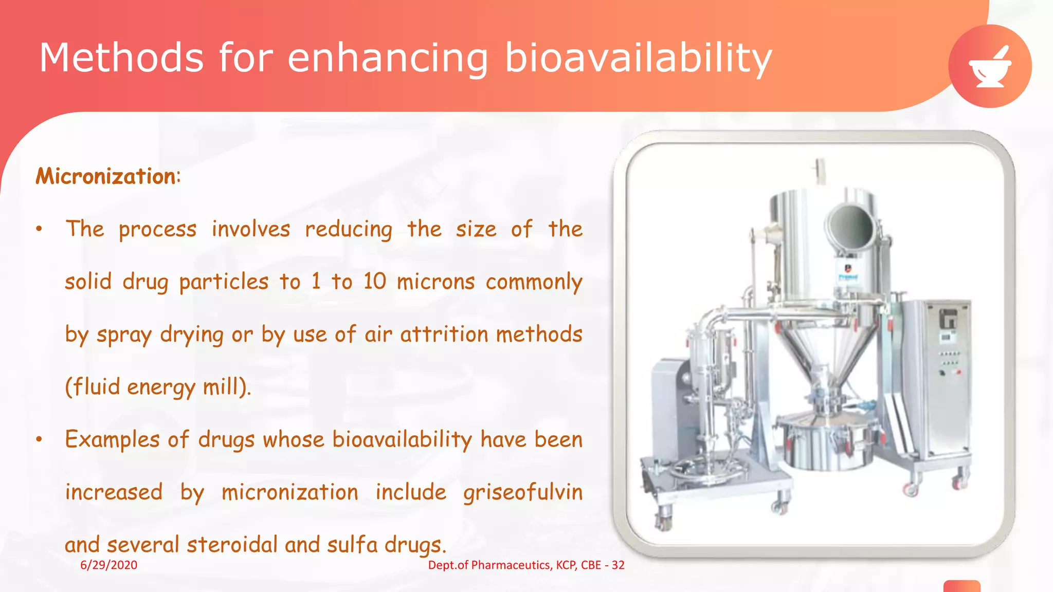 Methods of enhancing Dissolution and bioavailability of poorly soluble drugs | PPTX
