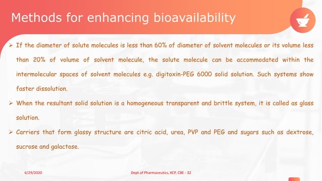 Methods of enhancing Dissolution and bioavailability of poorly soluble ...