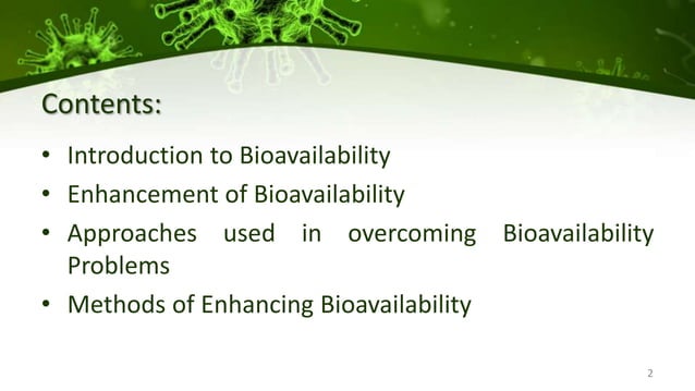 Methods of enhancing bioavailability of drugs | PPTX | Digestive ...