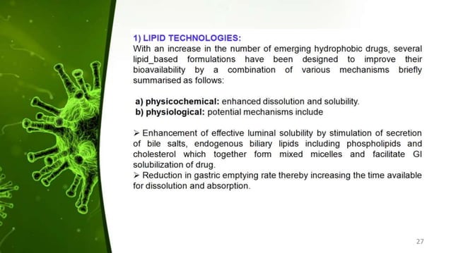 Methods of enhancing bioavailability of drugs | PPTX | Digestive ...