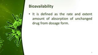 Methods of enhancing bioavailability of drugs | PPTX