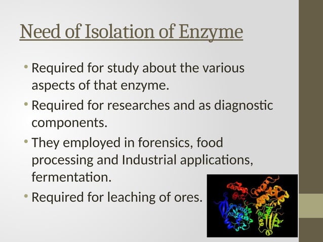 methods ofenzymeisolationandpurification | PPT