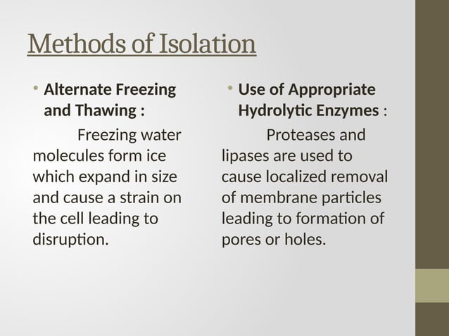 methods ofenzymeisolationandpurification | PPT