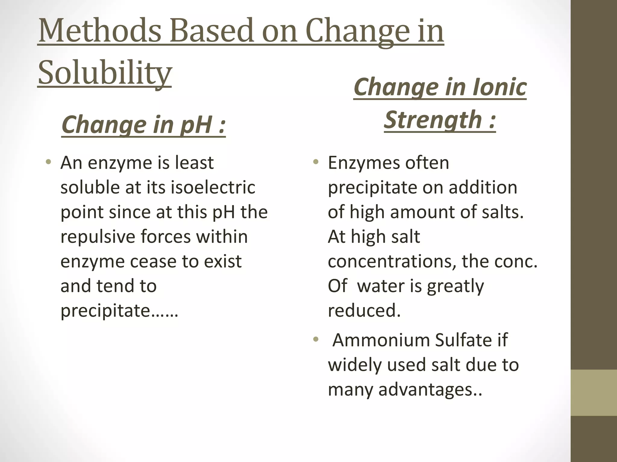 Methods Of Enzyme Isolation And Purification Ppt