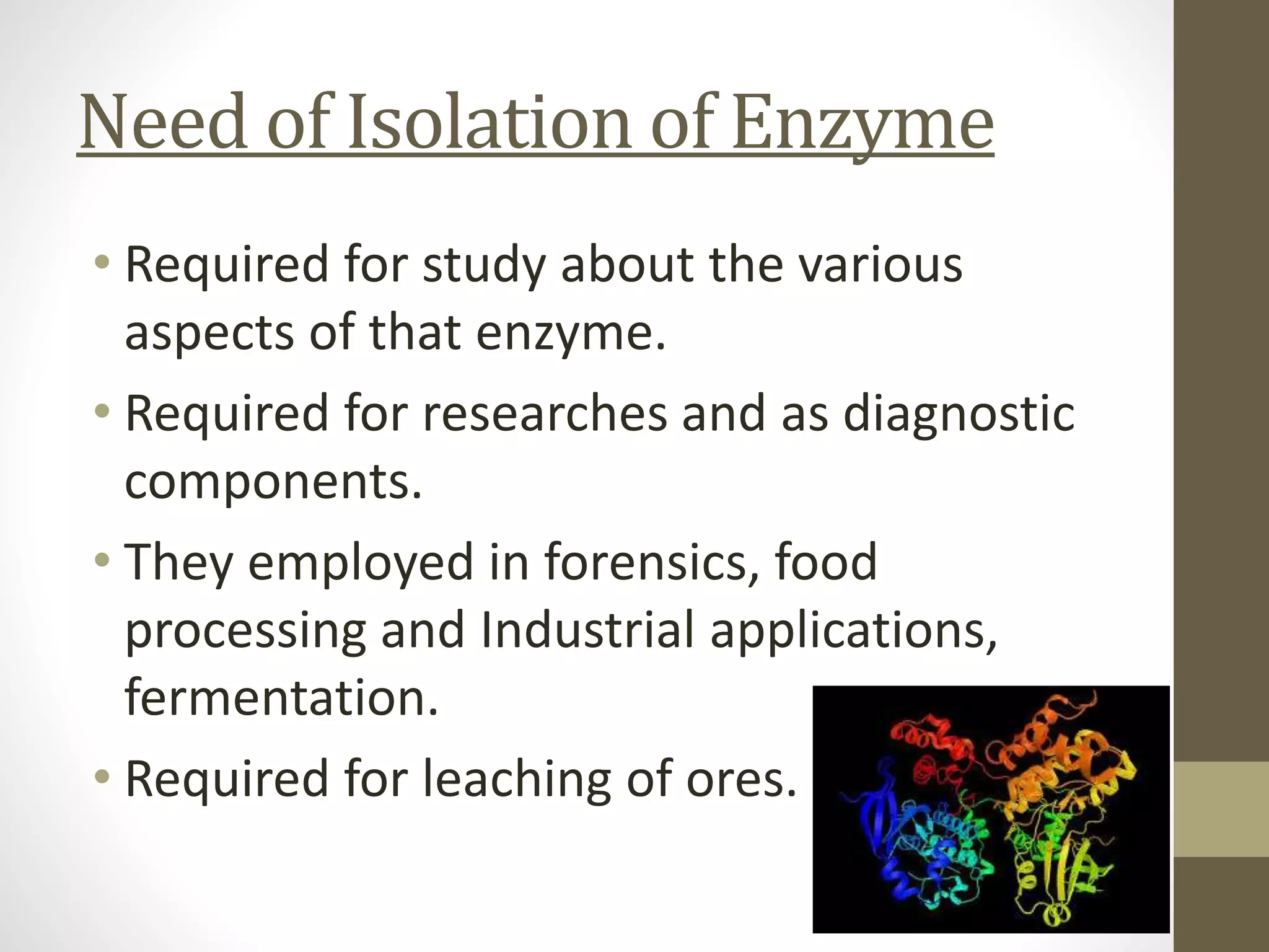Methods Of Enzyme Isolation And Purification Ppt
