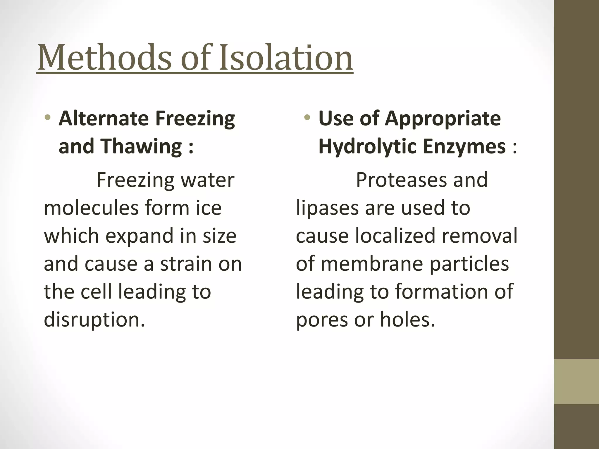Methods Of Enzyme Isolation And Purification Ppt