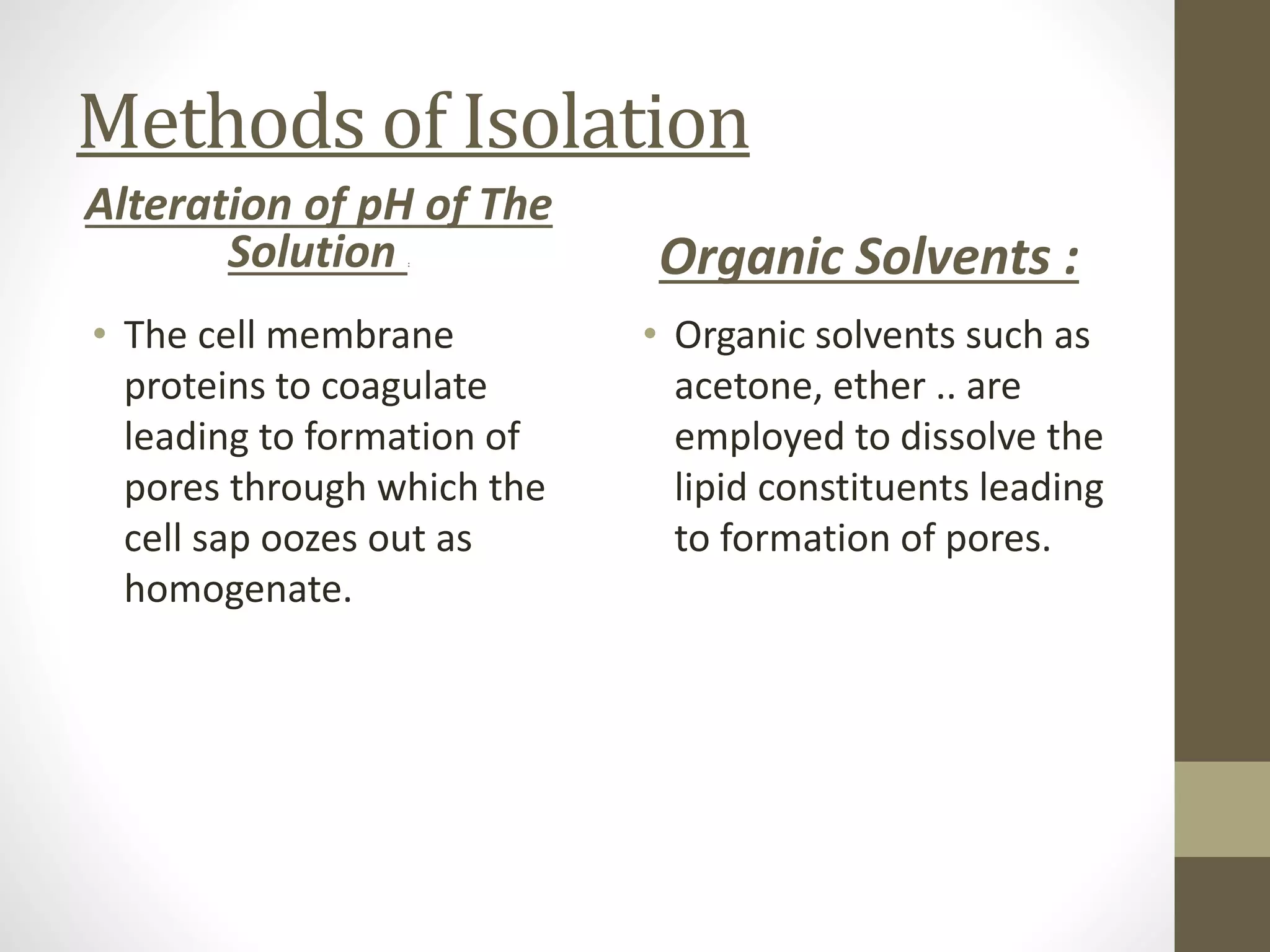 Methods of enzyme isolation and purification | PPTX