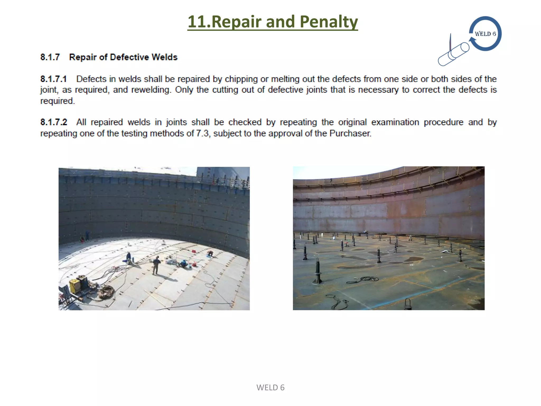 Methods of examination of joints(RT) - API 650 Tanks | PDF
