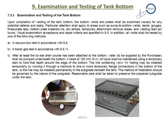 Methods of examination of joints(RT) - API 650 Tanks | PDF
