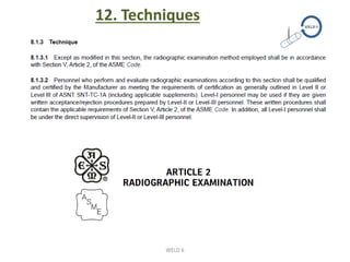 Methods of examination of joints(RT) - API 650 Tanks | PDF